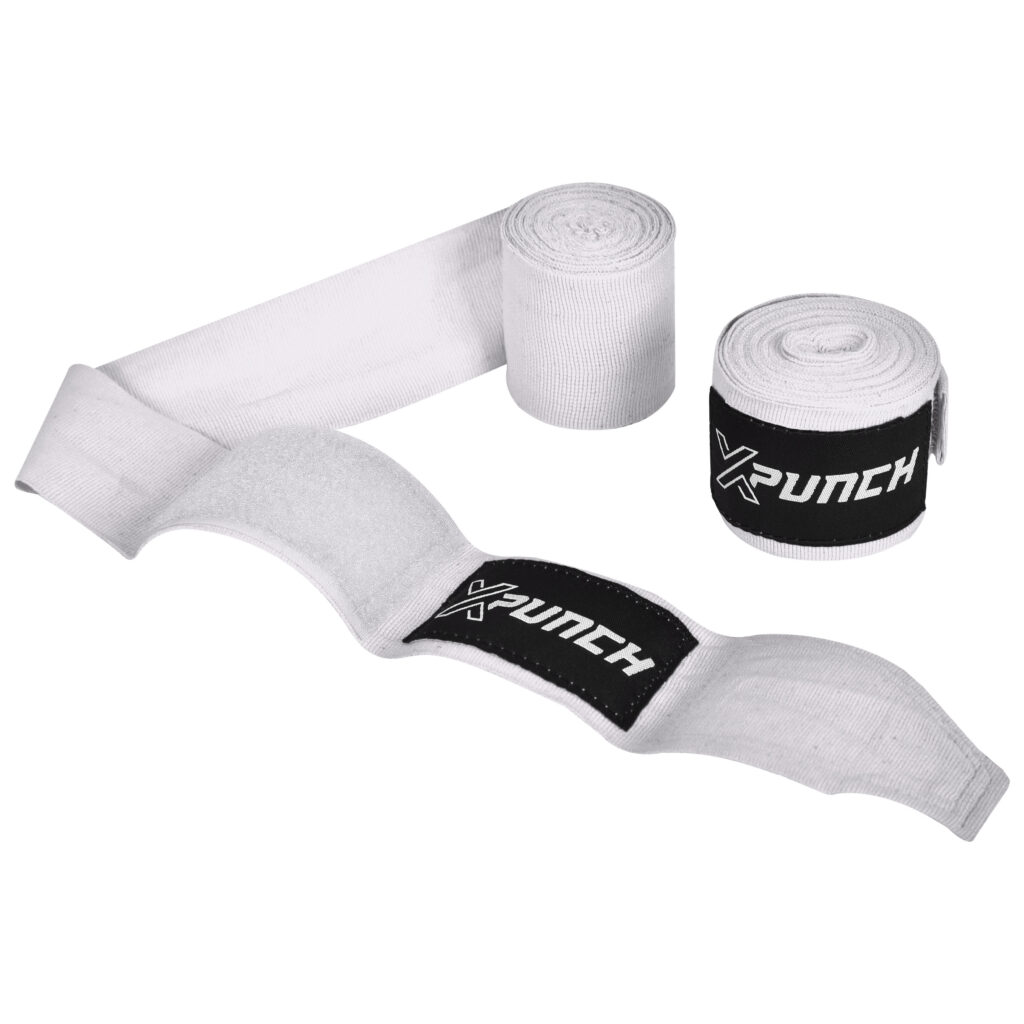 Owijki Bokserskie XPUNCH XWRAP WHITE, Białe Bandaże Bokserskie